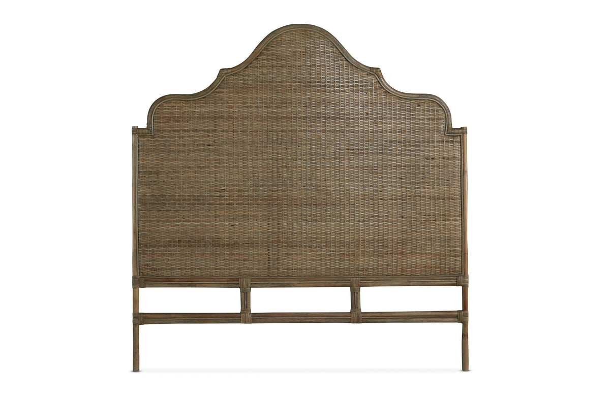 Amara Scalloped King Bedhead | Mud Grey – ReesandRees